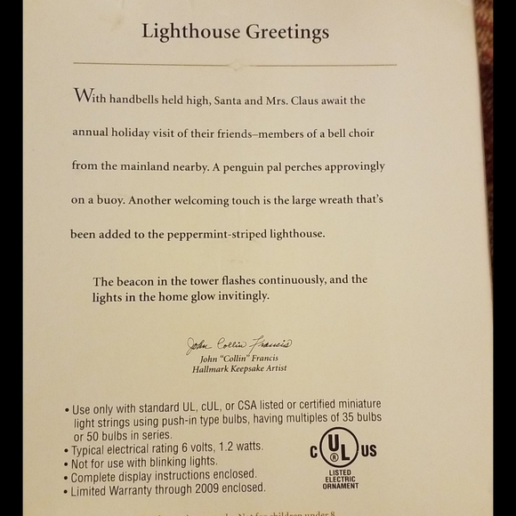 Hallmark | Holiday | Hallmark Lighthouse Greetings | Poshmark